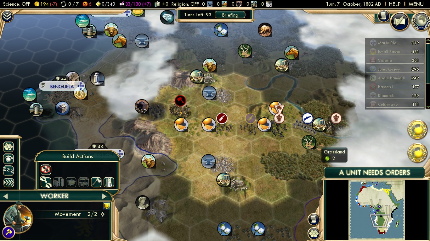 Scramble for Africa Belgium Strategy (Deity)