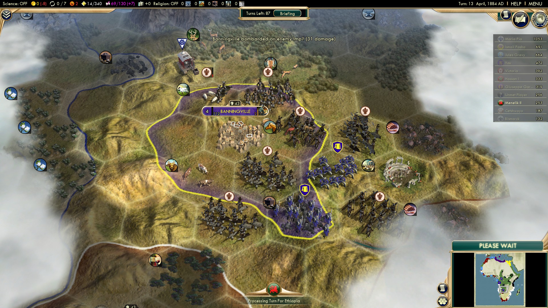 Scramble for Africa Belgium Strategy (Deity)