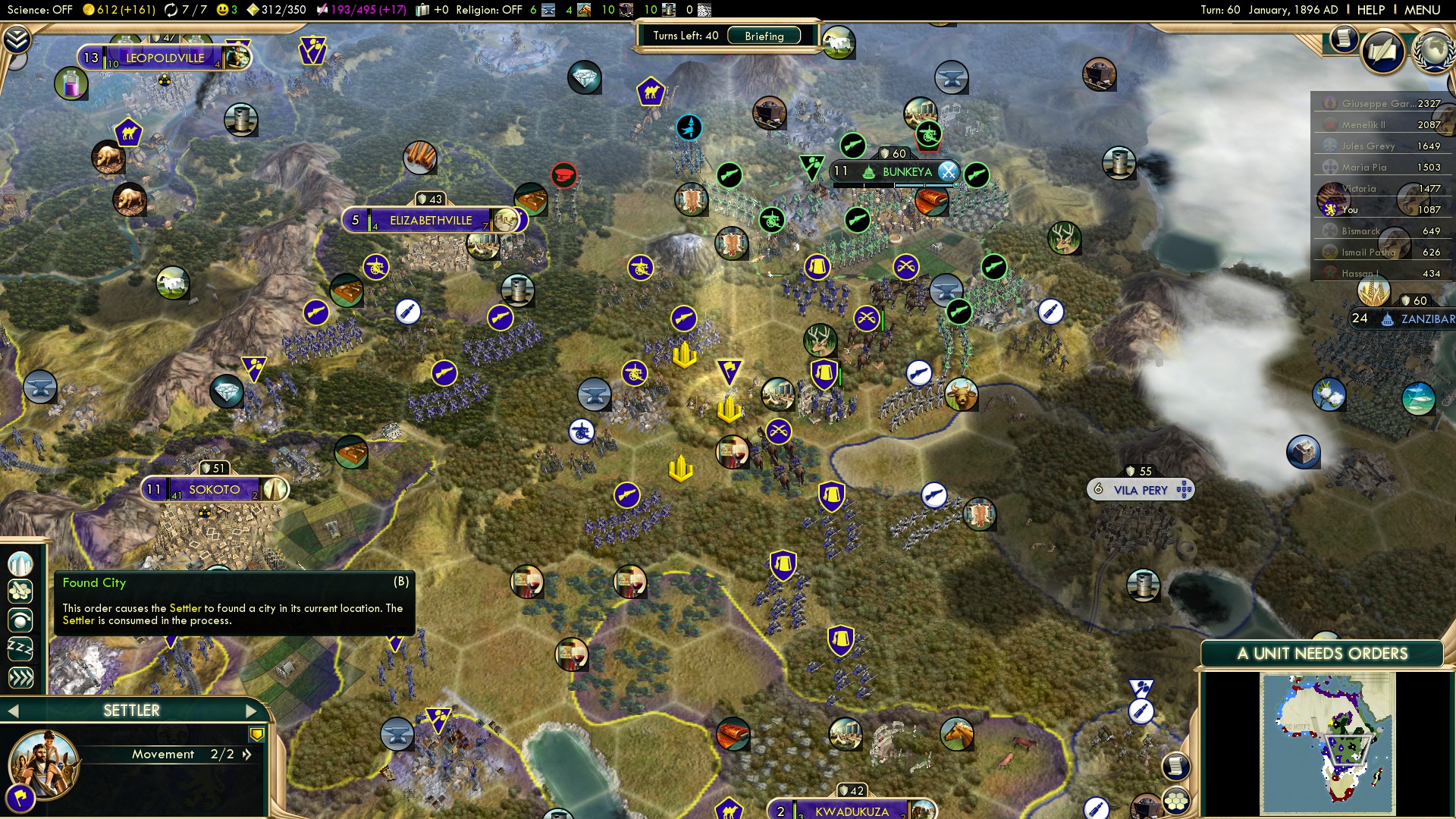 Scramble for Africa Belgium Strategy (Deity)