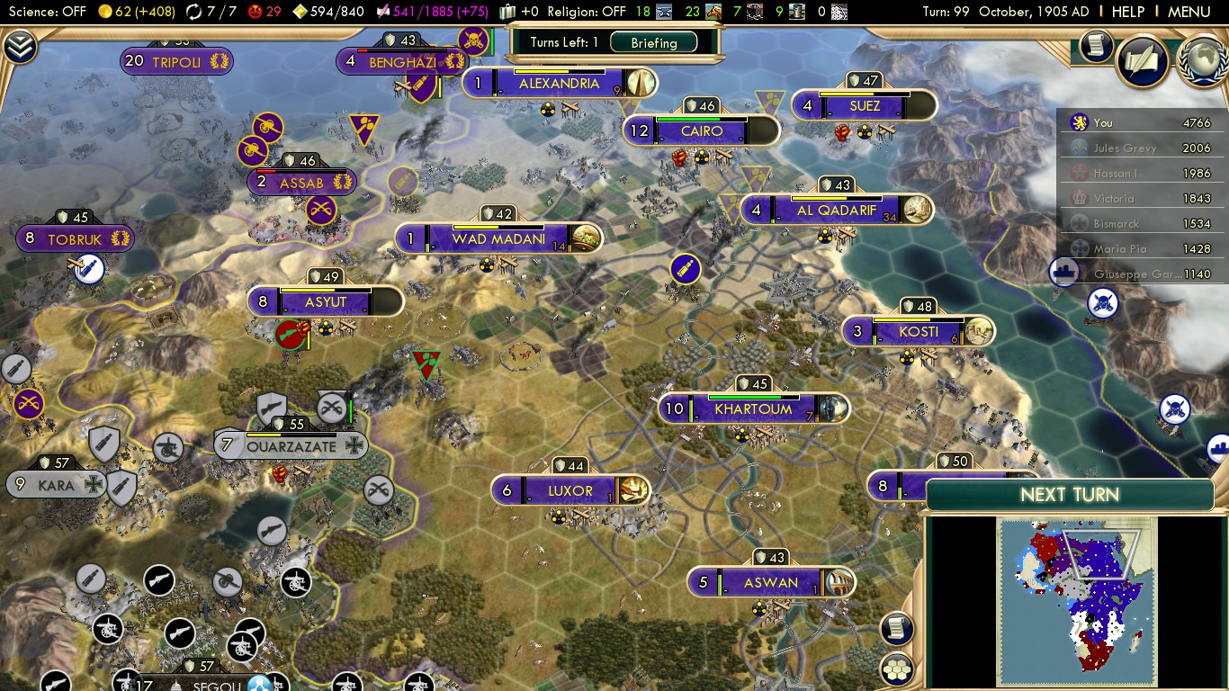Scramble for Africa Belgium Strategy (Deity)