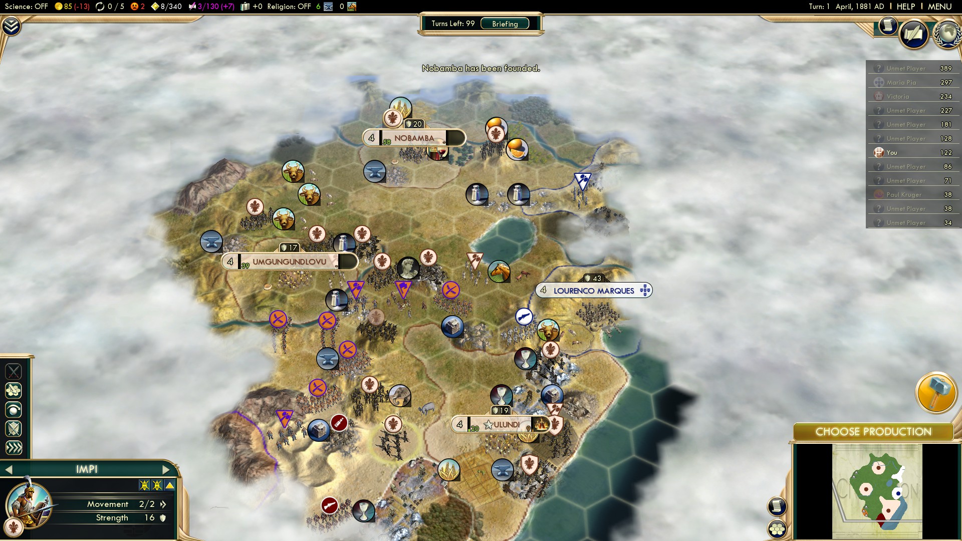 Mission: Possible! Scramble for Africa Zulu Strategy (Deity)