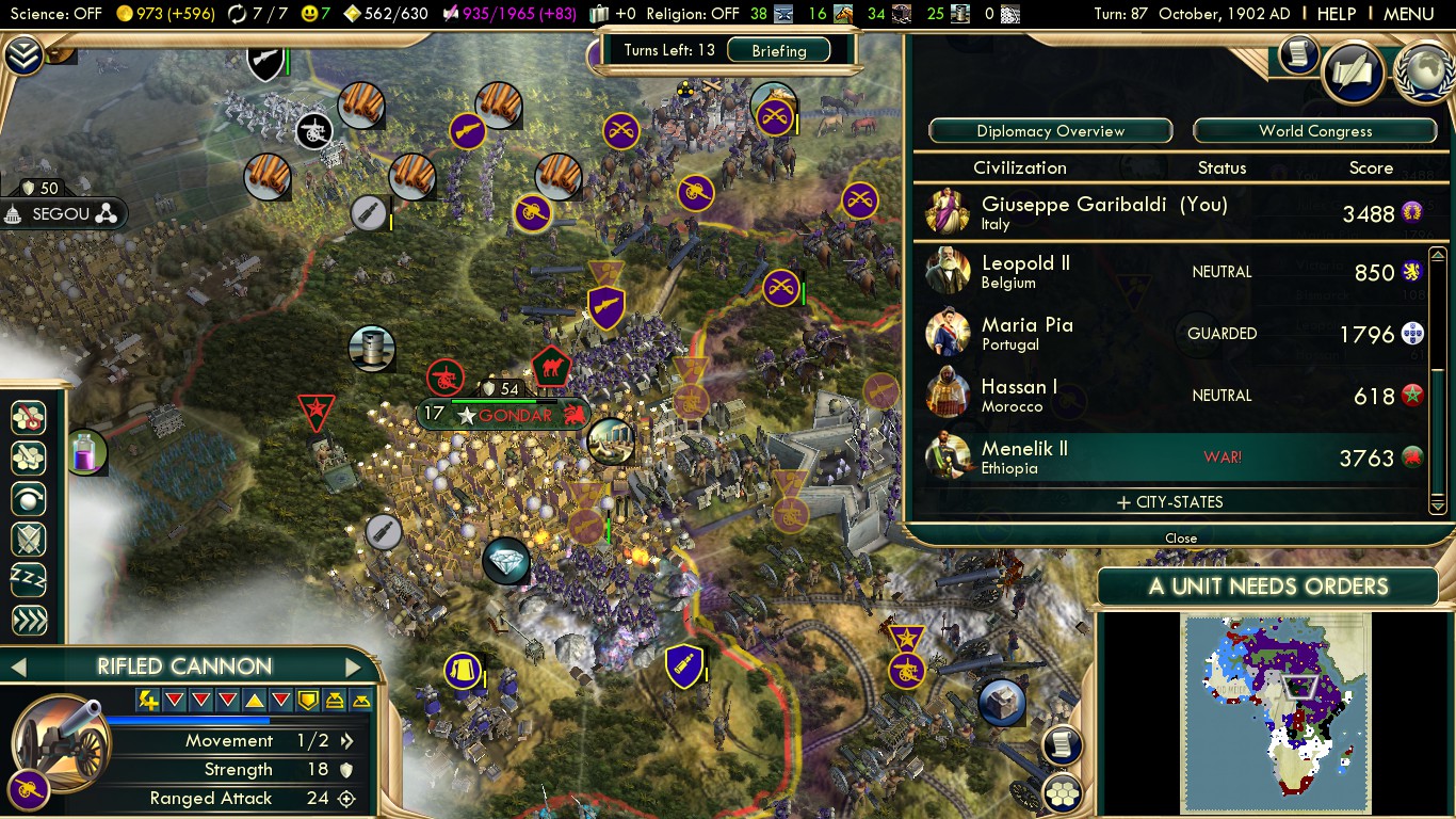 Scramble for Africa Italy Strategy (Deity)
