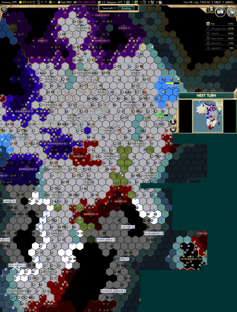 Scramble for Africa Germany Strategy (Deity)