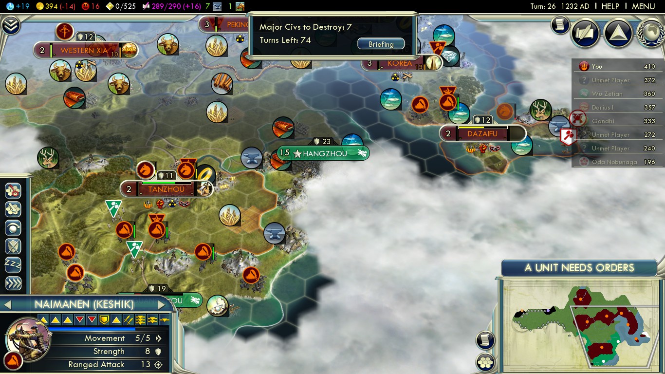 Civilization 5 Rise of the Mongols Scenario Strategy Guide