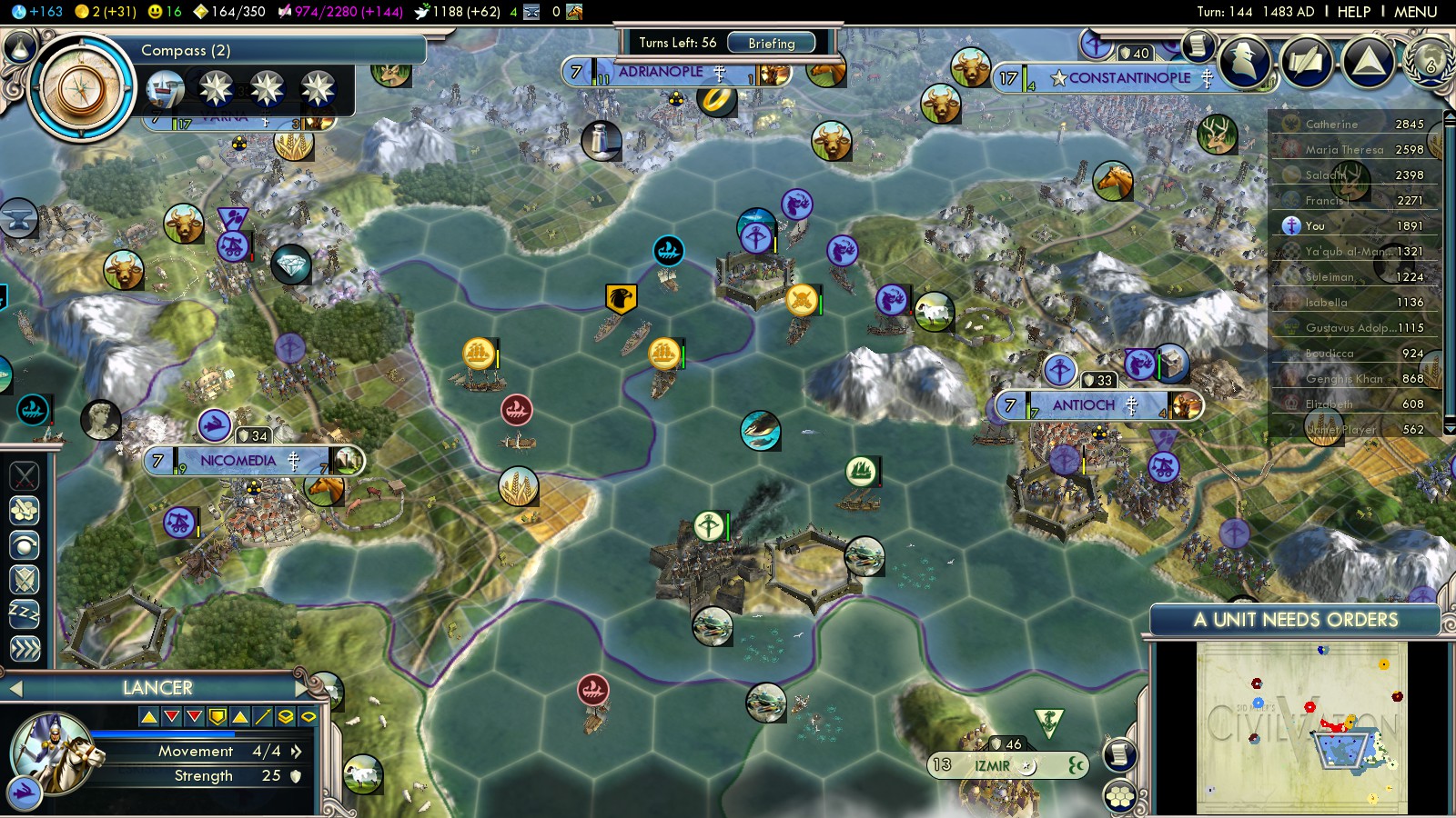 Into the Renaissance Byzantium Strategy (Deity)