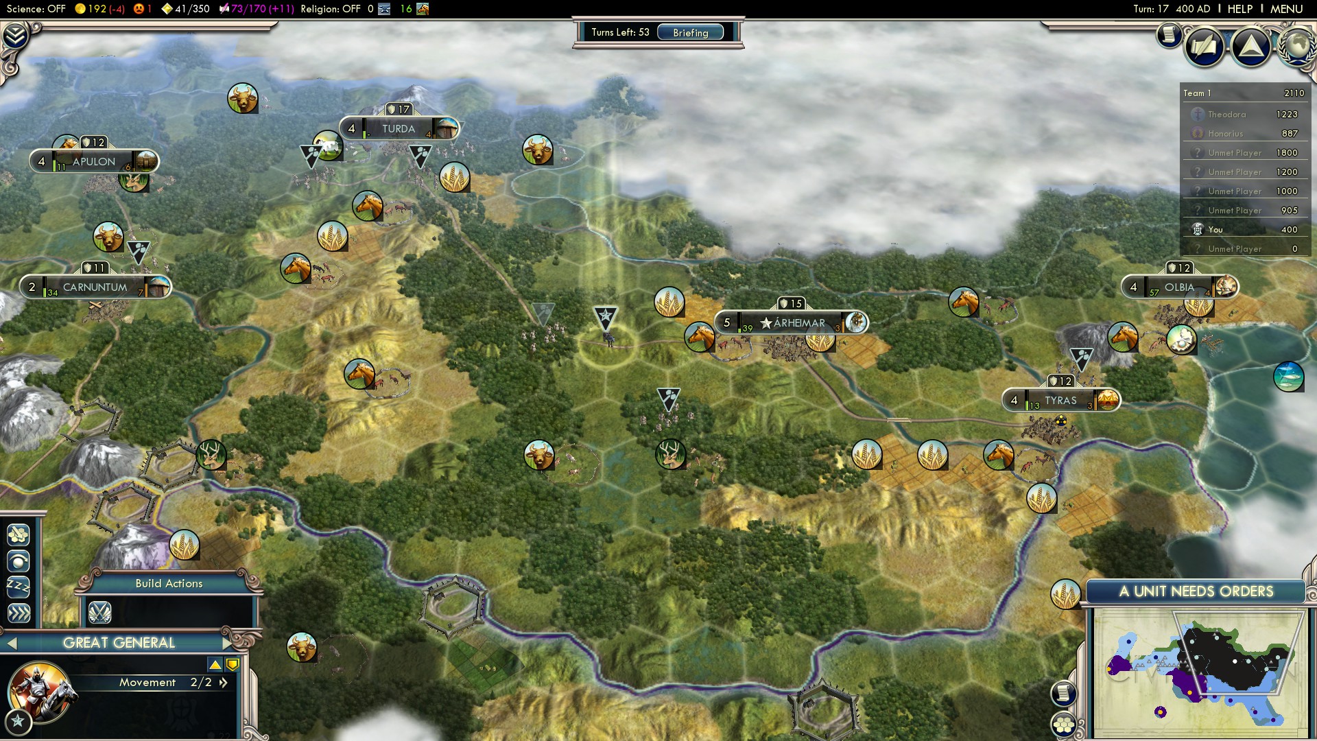 Fall of Rome Goths Strategy (Deity)