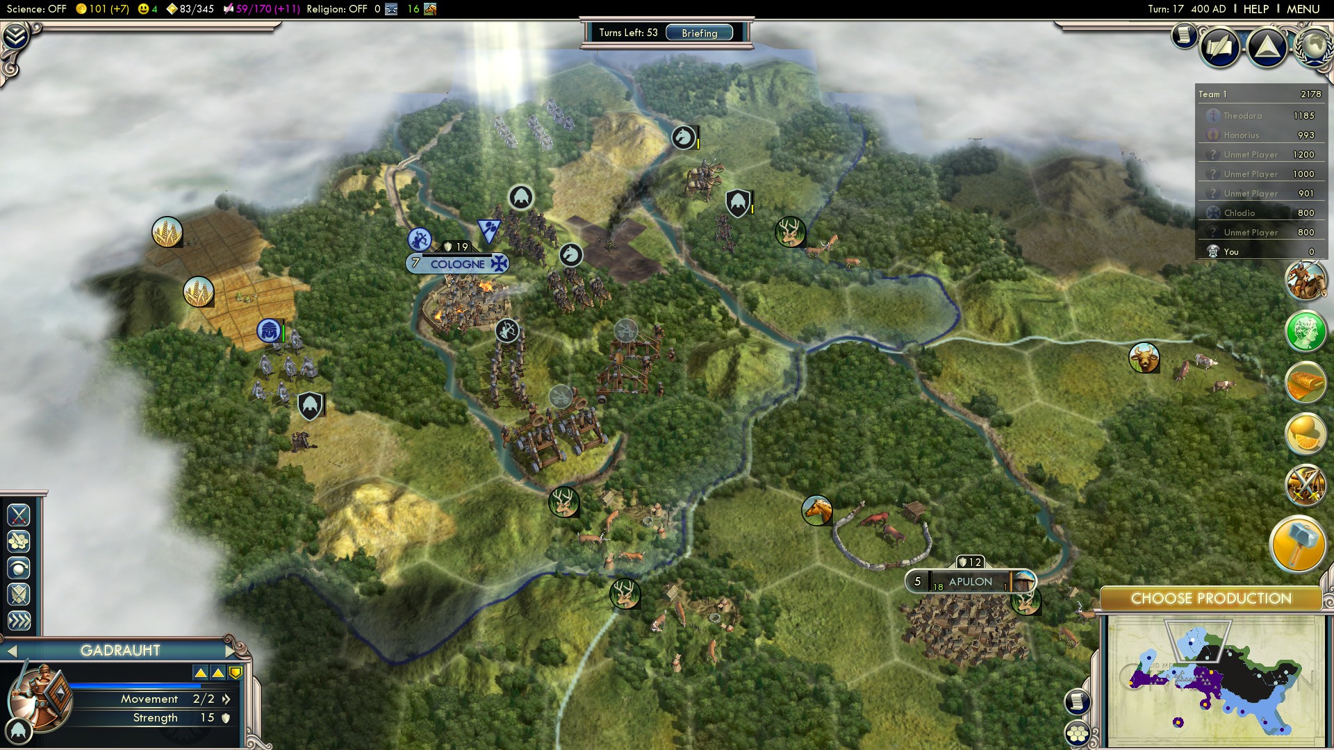 Fall of Rome Goths Strategy (Deity)