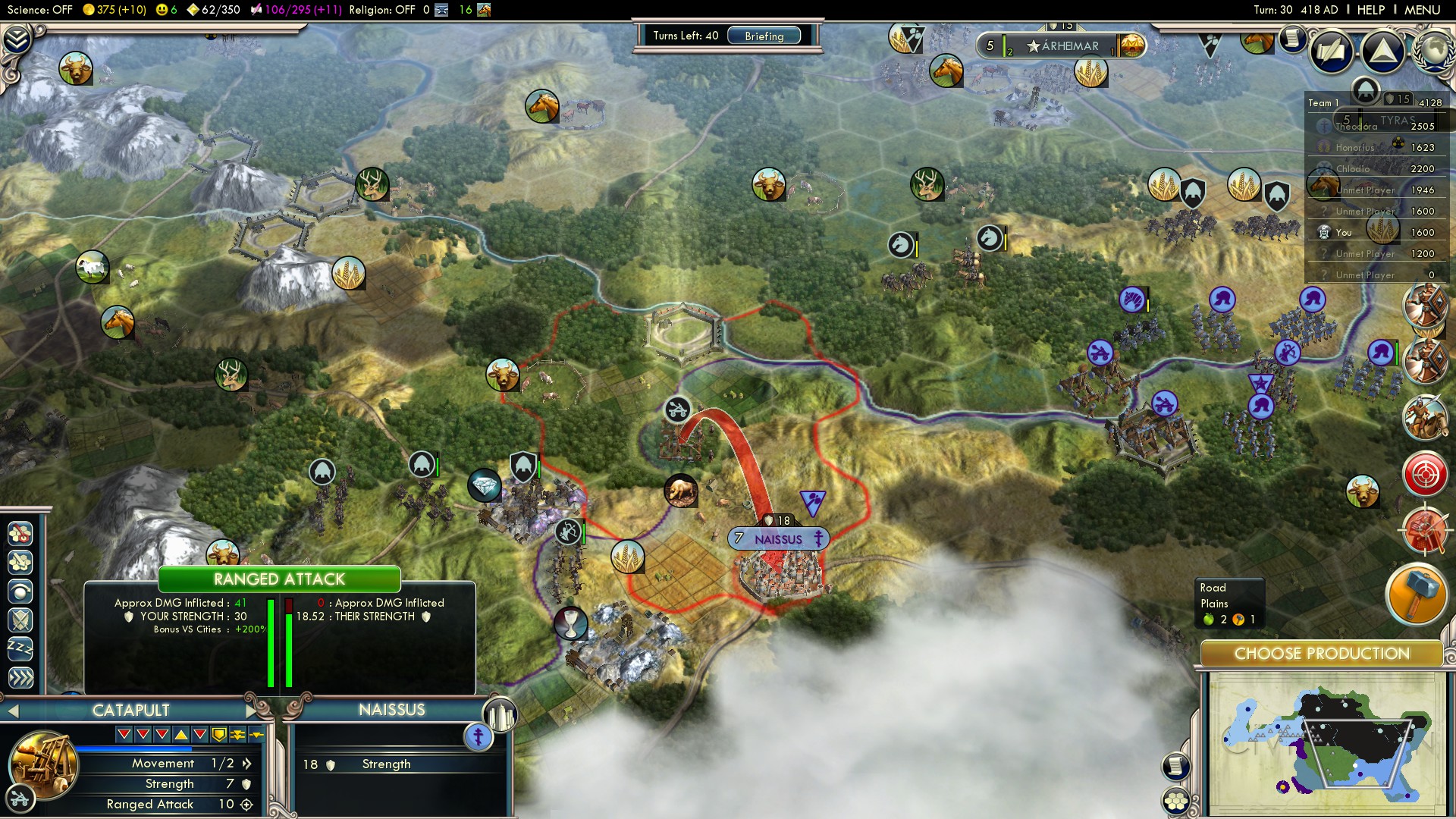 Fall of Rome Goths Strategy (Deity)