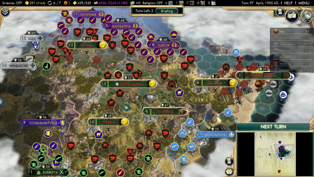 Scramble for Africa Ethiopia Strategy (Deity)