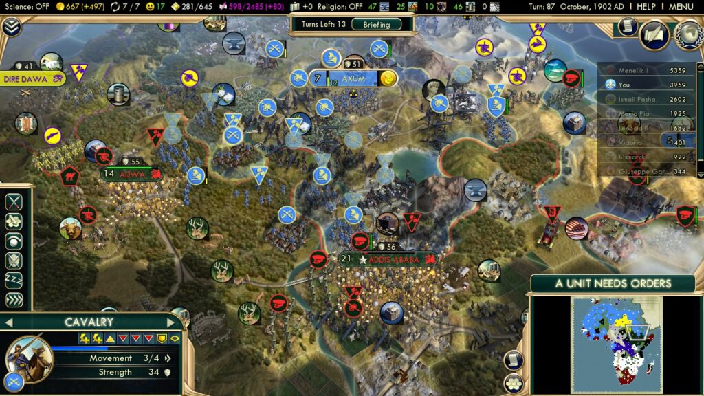 Scramble for Africa France Strategy (Deity)